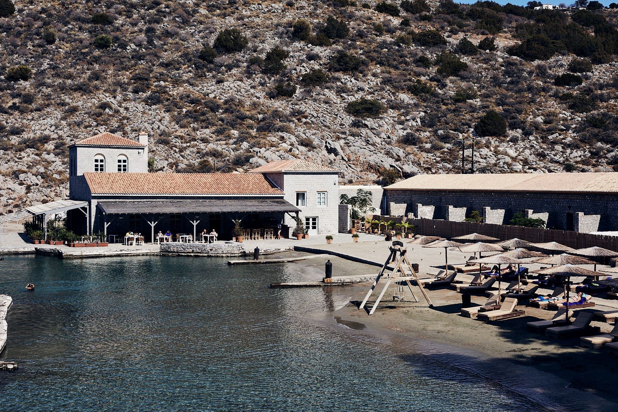 Mandraki Beach Resort à Hydra, Grèce