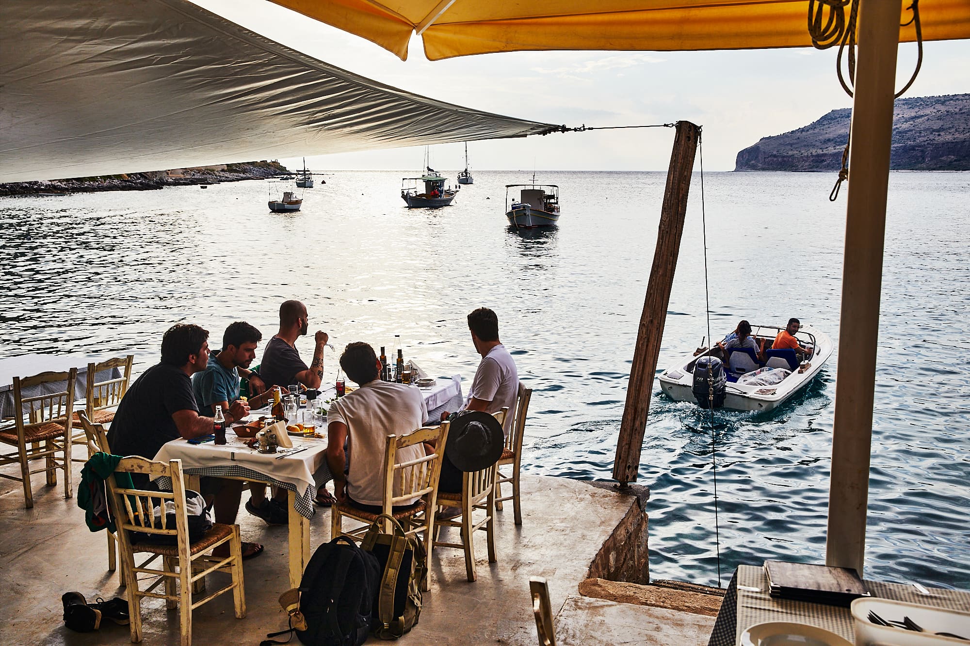 Taverne Takis à Limeni, Grèce